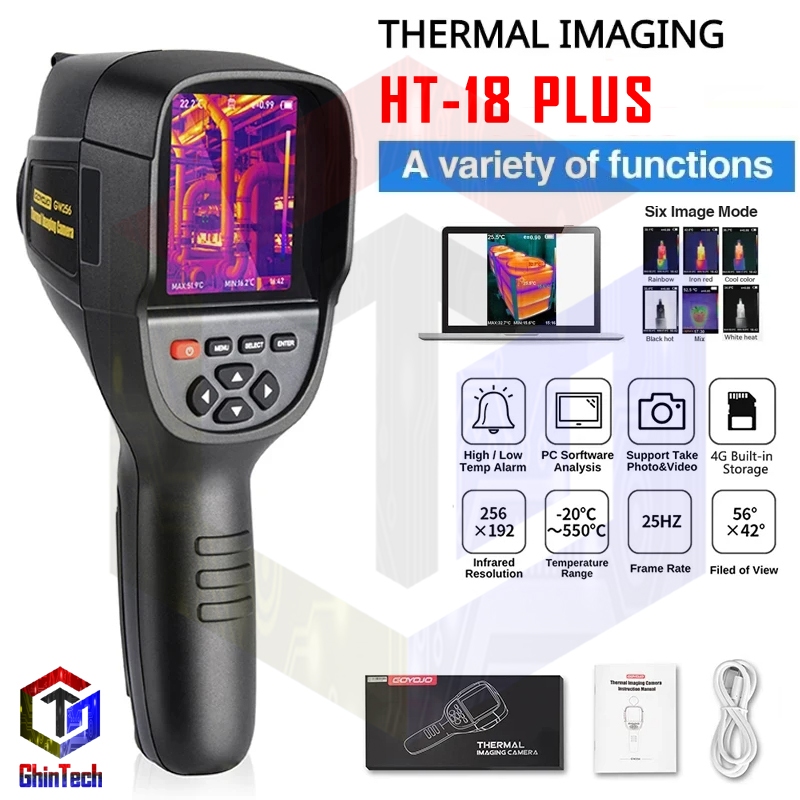 Jual HTI HT-18 + PLUS THERMAL Handheld INFRARED SUHU IMAGER IMAGING ...