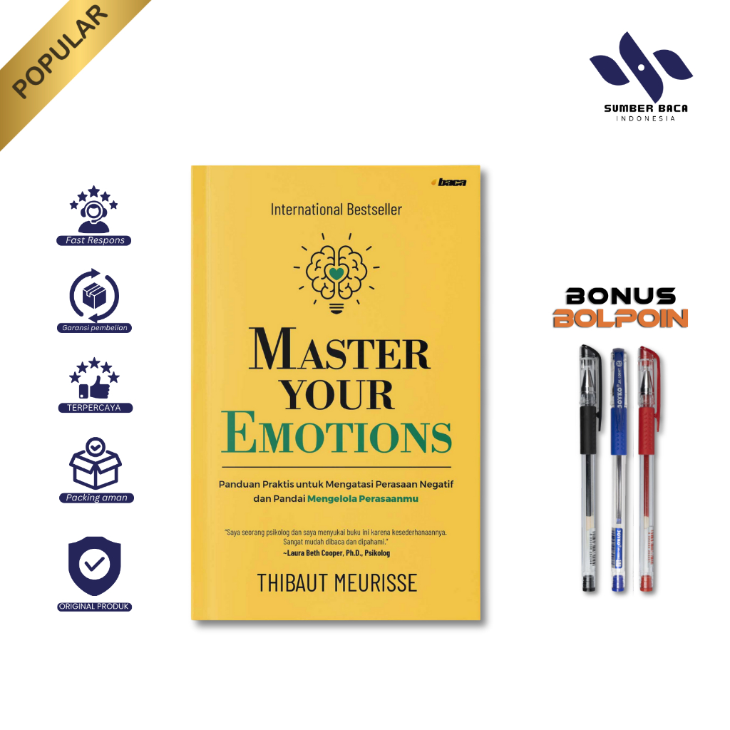 Jual SBI - Master Your Emotions -Thibaut Meurisse [BONUS BOLPOIN] | Shopee Indonesia
