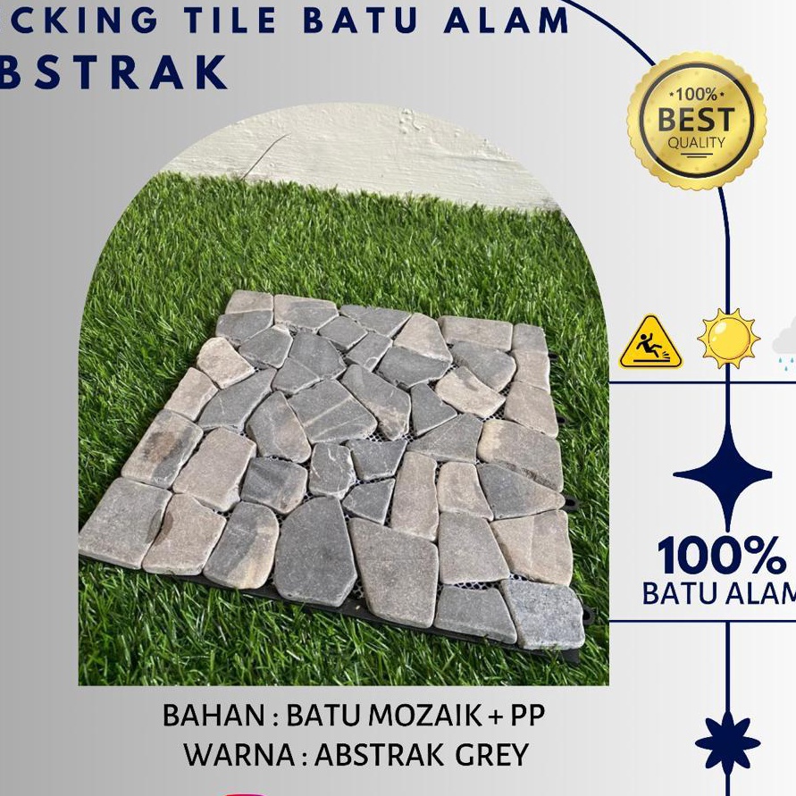 Jual Diskon Decking Tile Batu Mozaik Batu ubin Mozaik bongkar pasang ...