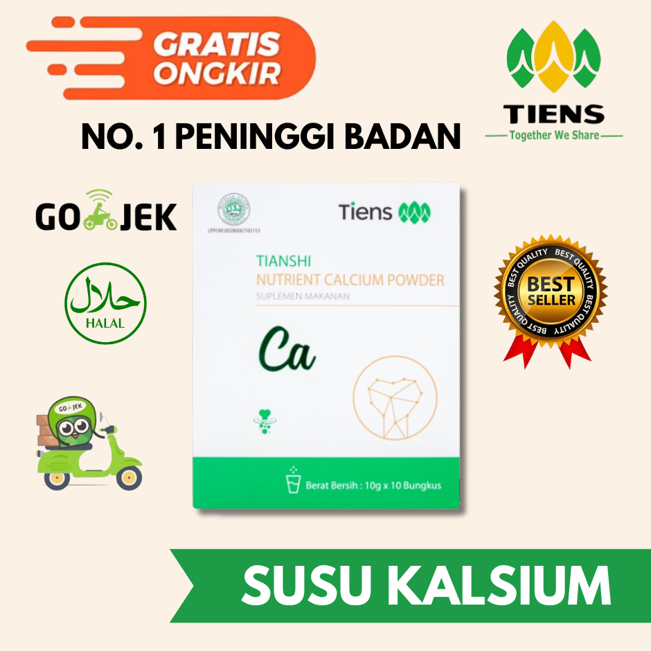 Jual Peninggi Badan Tiens NHCP Nutrient Kalsium - Tianshi isi 10 Sachet ...