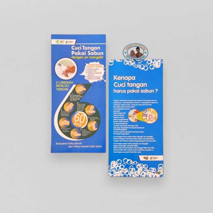 Jual Flyer Cara Cuci Tangan Pakai Sabun Dengan Air Mengalir | Flyer ...