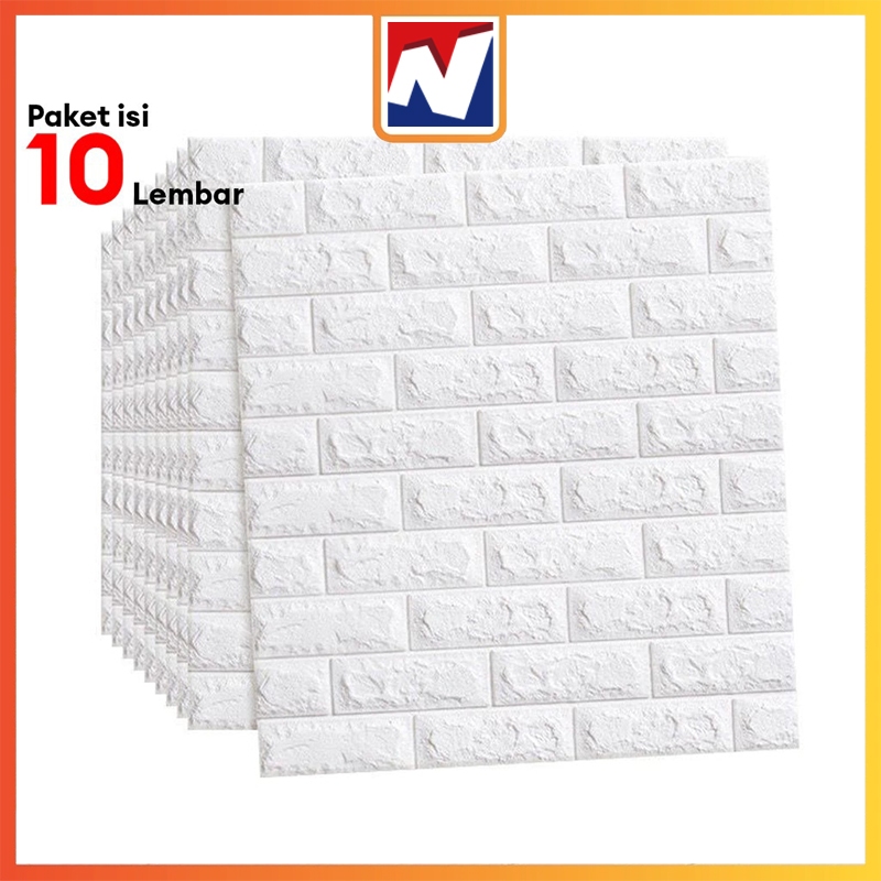 Jual IN - (Paket 10 Lembar!!!) Wallpaper Dinding Foam Timbul 3D Bata ...