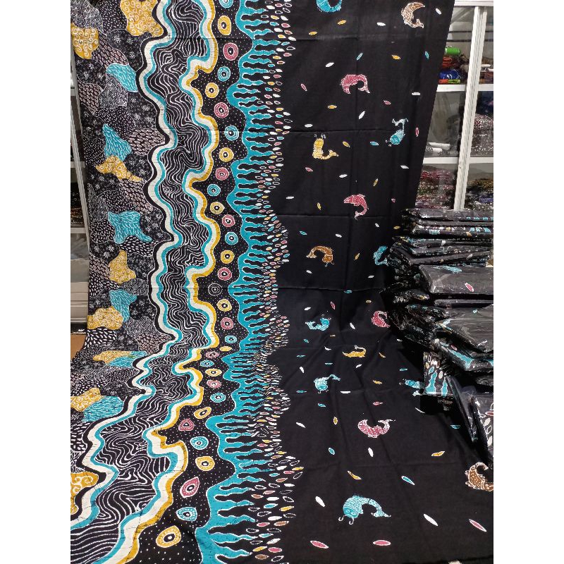 Jual Batik Tulis Lamongan motif bandeng lele bebatuan | Shopee Indonesia
