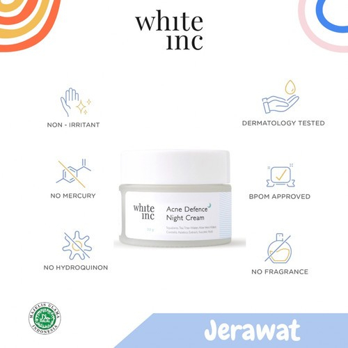 Jual White Inc Acne Defence Night Cream ( 20 ml ) | Shopee Indonesia