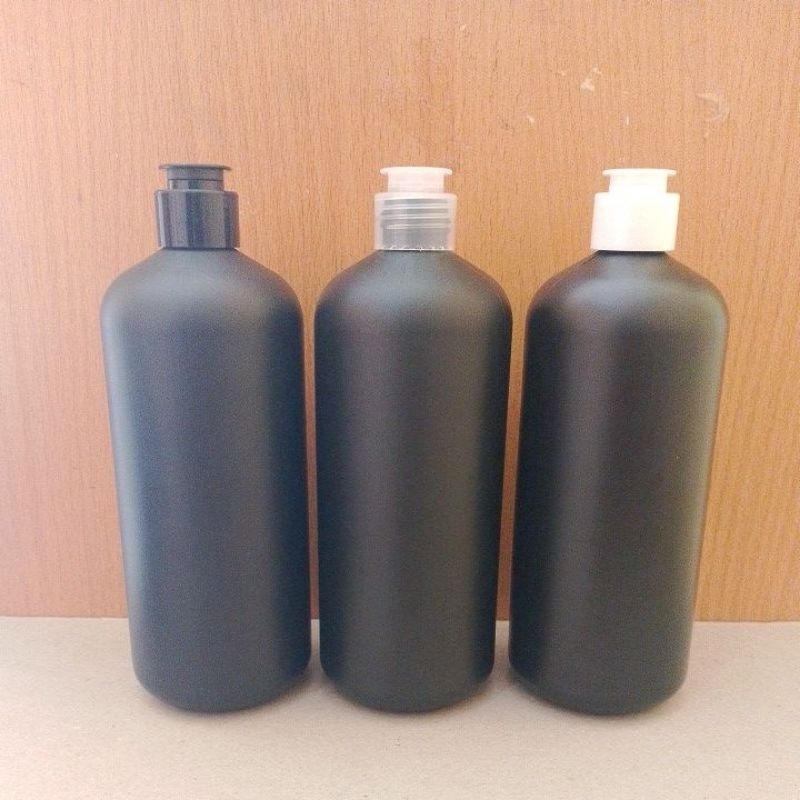 Jual BOTOL PLASTIK HDPE HITAM LENTUR | TUTUP FLIPTOP JAMUR HITAM PUTIH NATURAL | BOTOL FLIPTOP ...