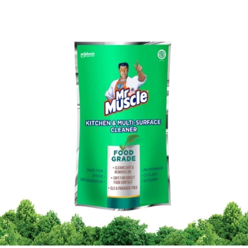 Jual Mr Muscle Kitchen & Multi-Surface Cleaner Pouch 480ml | Shopee ...