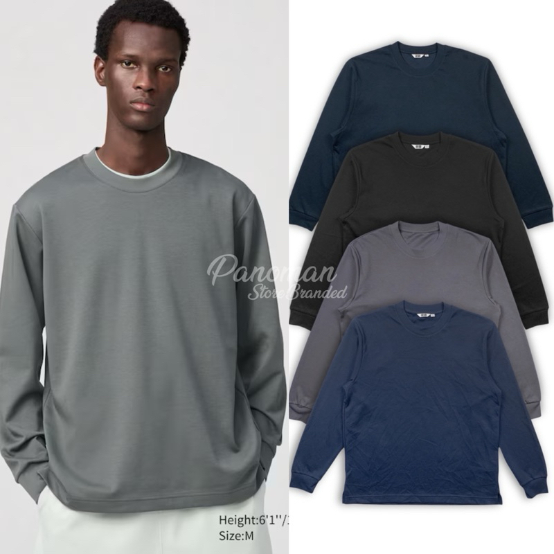 Jual KAOS LENGAN PANJANG OVERSIZE UNIQLO AIRISM / UNIQLO AIRISM ...