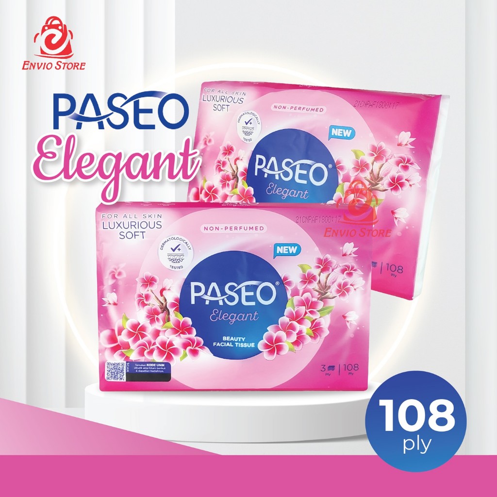Jual Tissue Paseo Elegant Travel Pack 108 Sheet | Shopee Indonesia