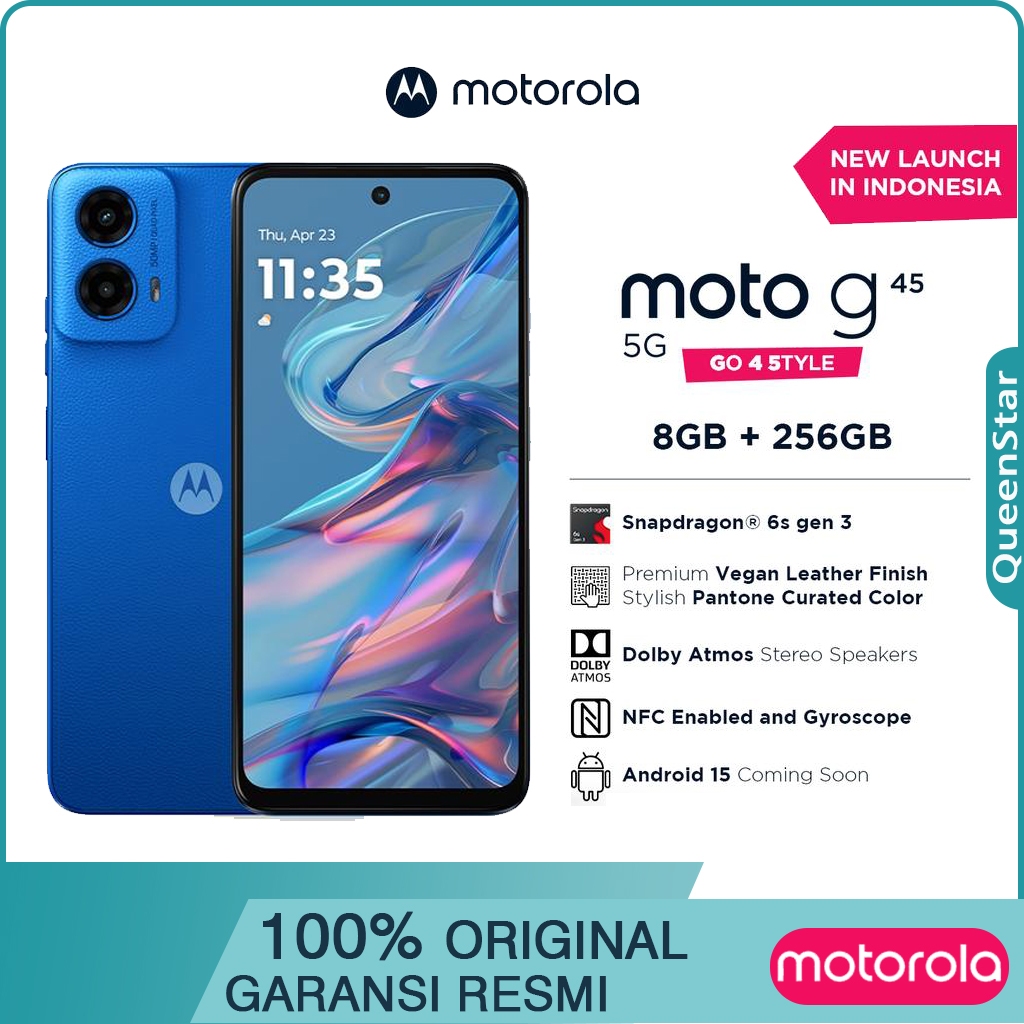 Jual Motorola G45 5G 8GB/256GB - Up to 16GB Extended RAM (Garansi Resmi ...