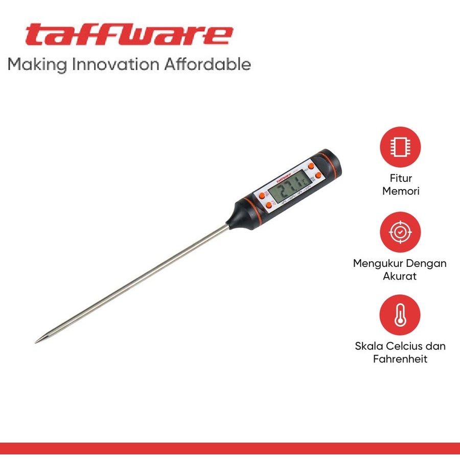 Jual Termometer Makanan Taffware Thermometer Digital Daging Kopi Susu ...