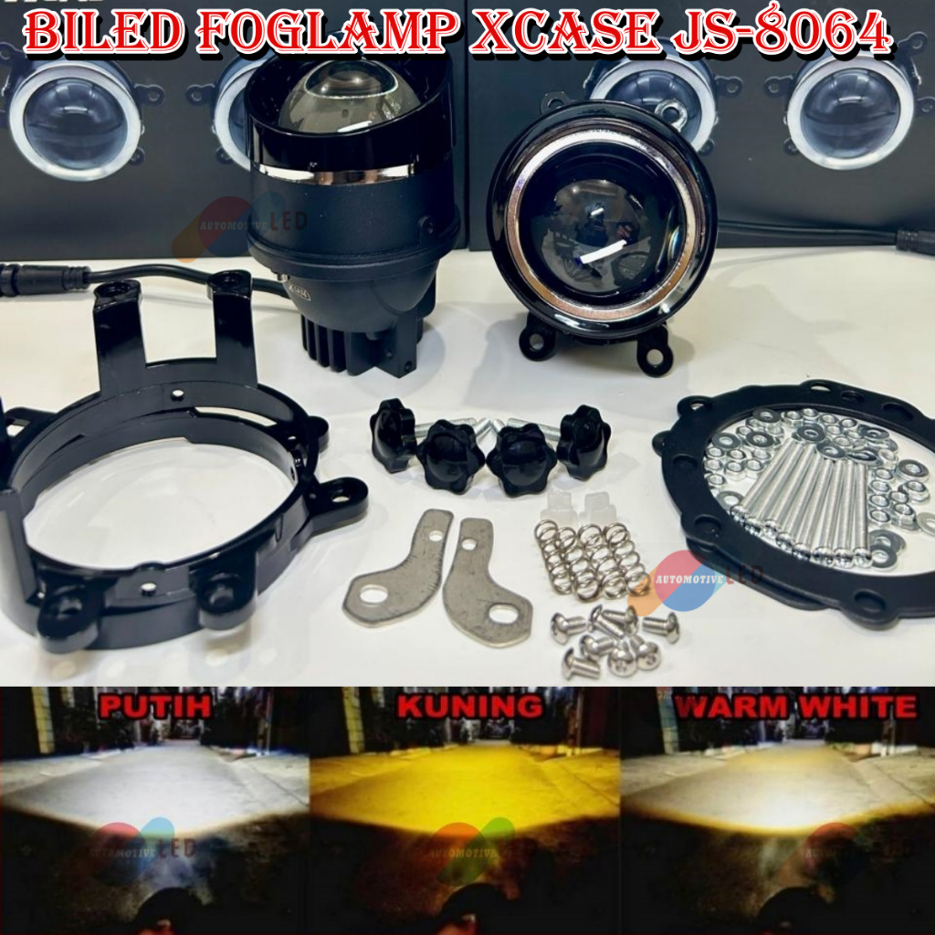Jual Lampu biled foglamp led biled xcase js-8064 3 warna devil free ...