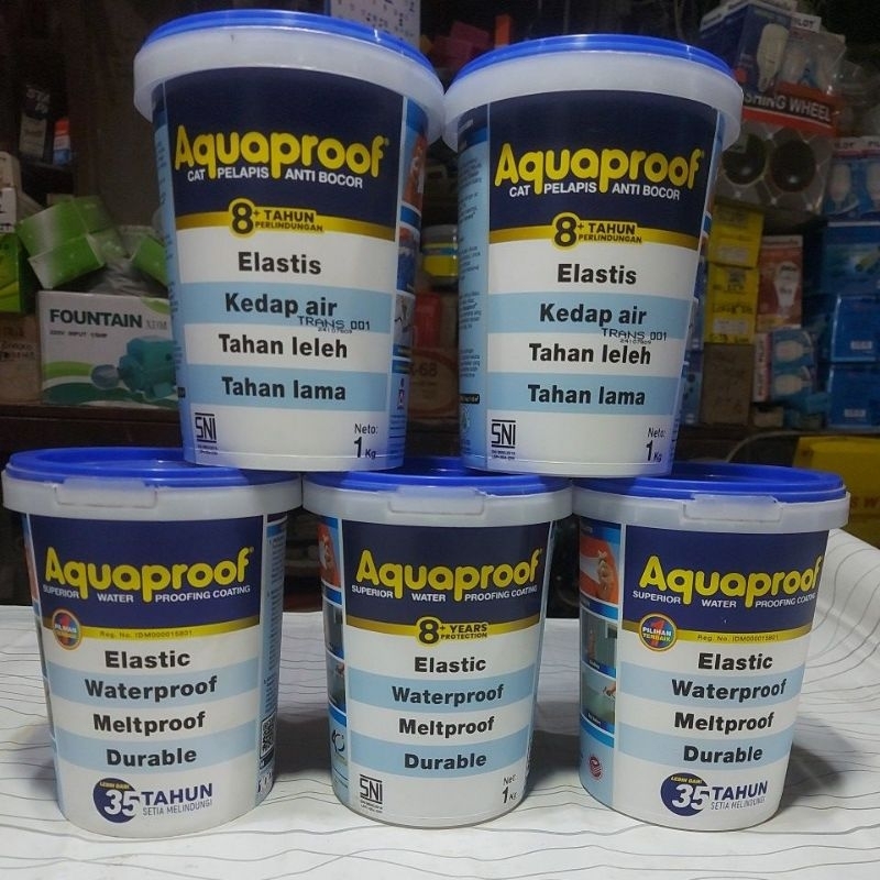 Jual AQUAPROOF cat pelapis anti bocor 1 kg warna transparan clear ...