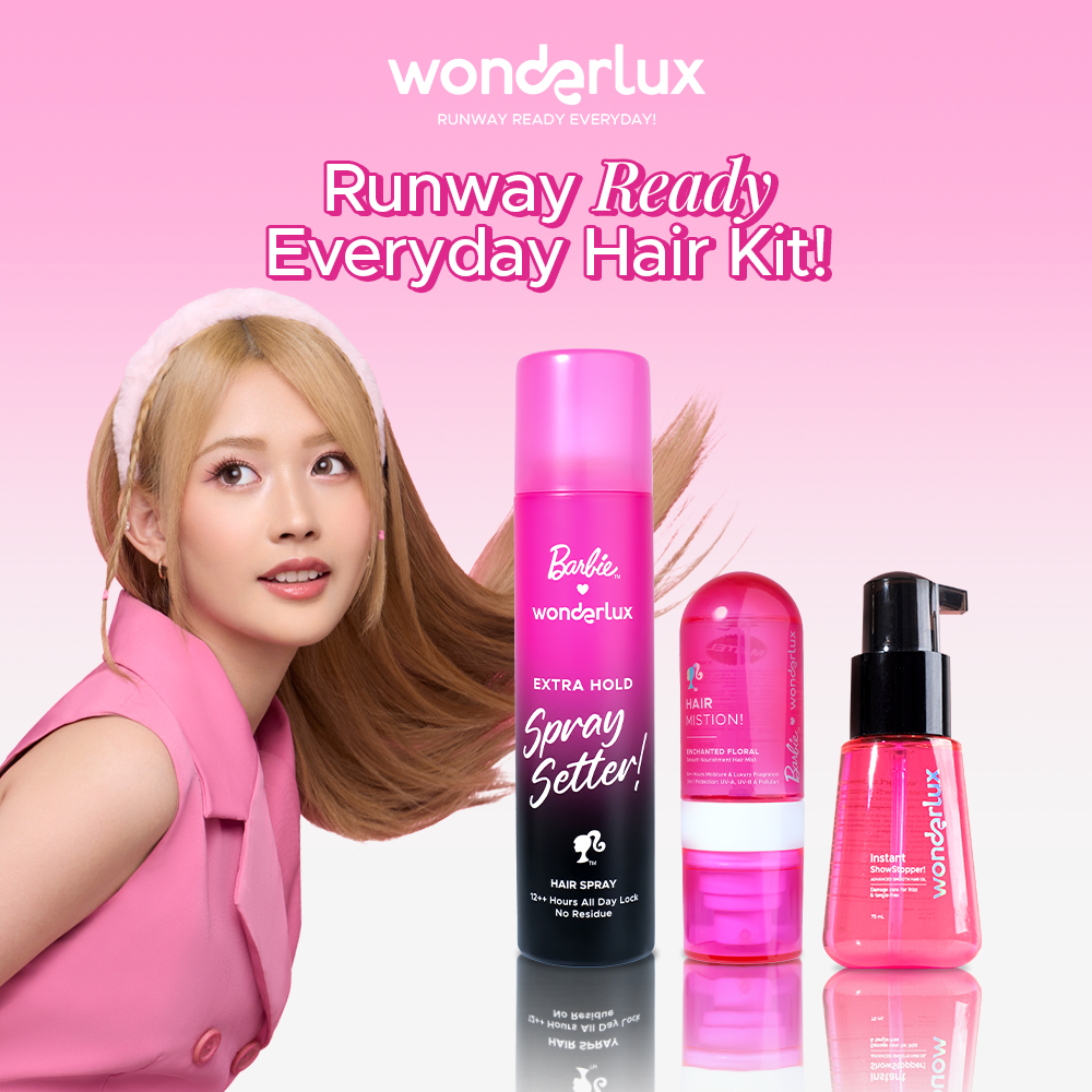 Jual Wonderlux Runway Ready Everyday Hair Kit! [3PCS] Hair Vitamin Oil ...