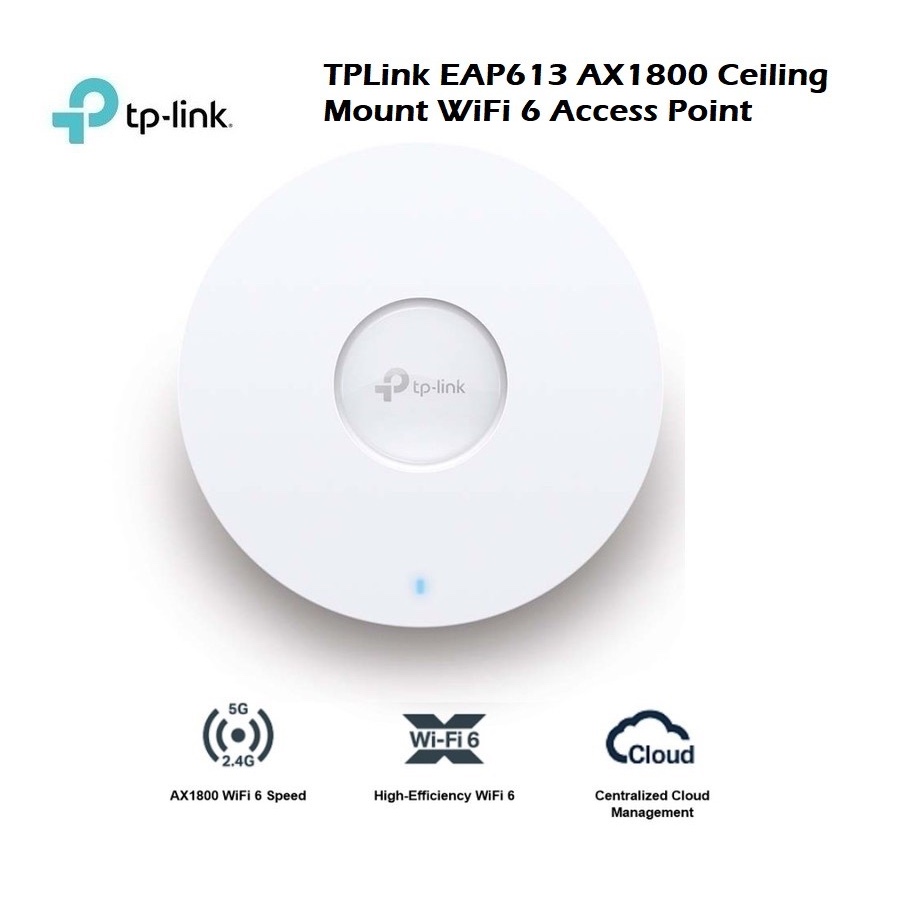 Jual TPLink EAP613 AX1800 Ceiling Mount WiFi 6 Access Point | Shopee Indonesia