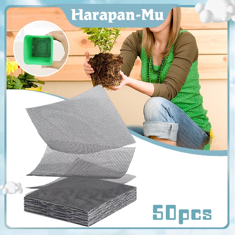 Jual Alas Pot Bunga 50pcs Alas Jaring Pot Bunga Berlubang Alas Jaring ...