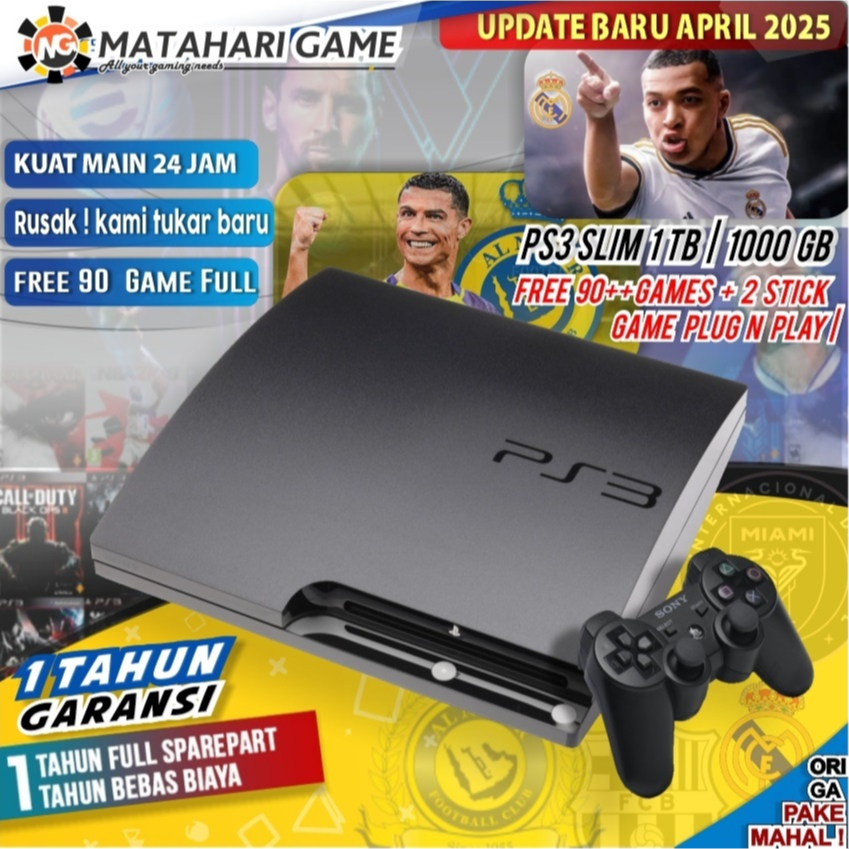 Jual PS3 Slim Sony Void CFW 500GB | 1TB | Garansi 1 Tahun Full Game - Kualitas Grade A | Shopee ...