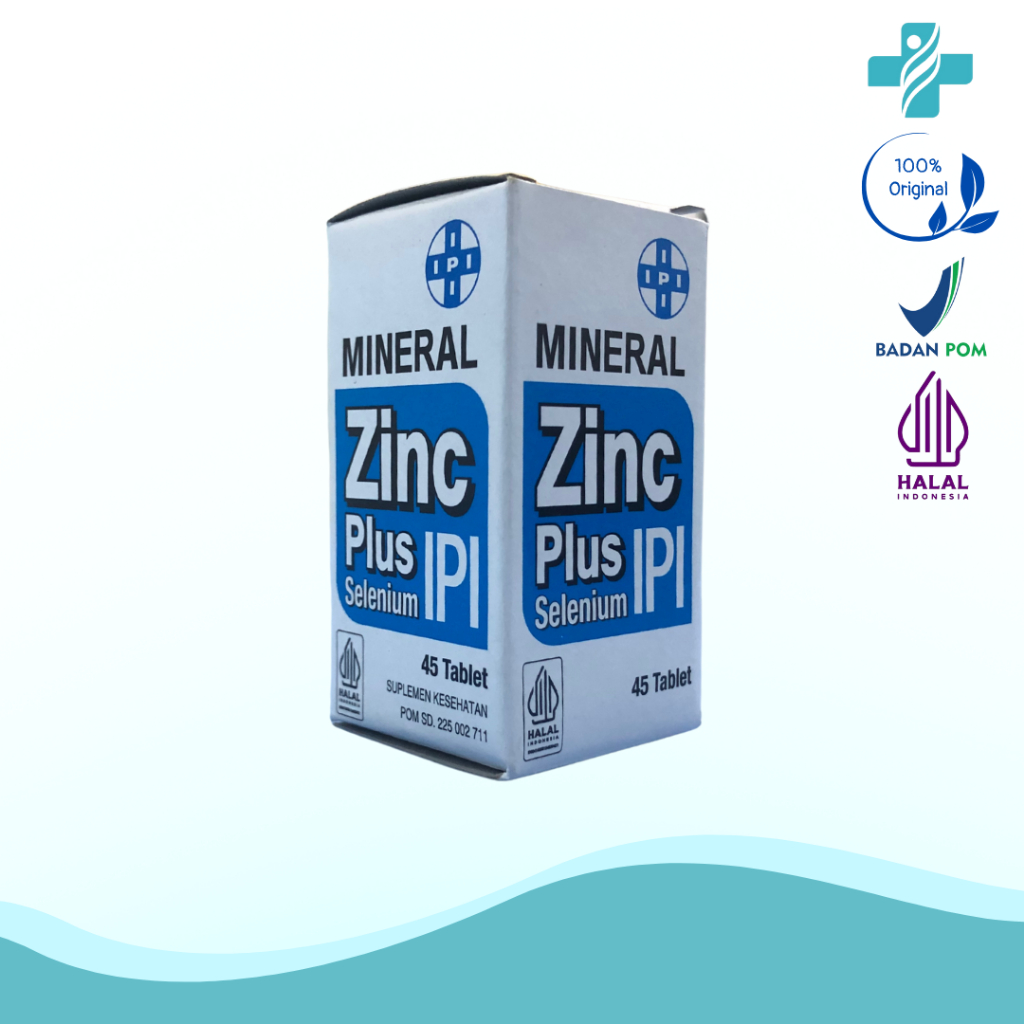 Jual IPI Vitamin Zinc Plus per Botol isi 45 Tablet | Shopee Indonesia