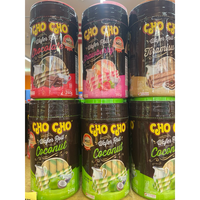 Jual Wafer Roll Cho cho varian rasa 260g | Shopee Indonesia