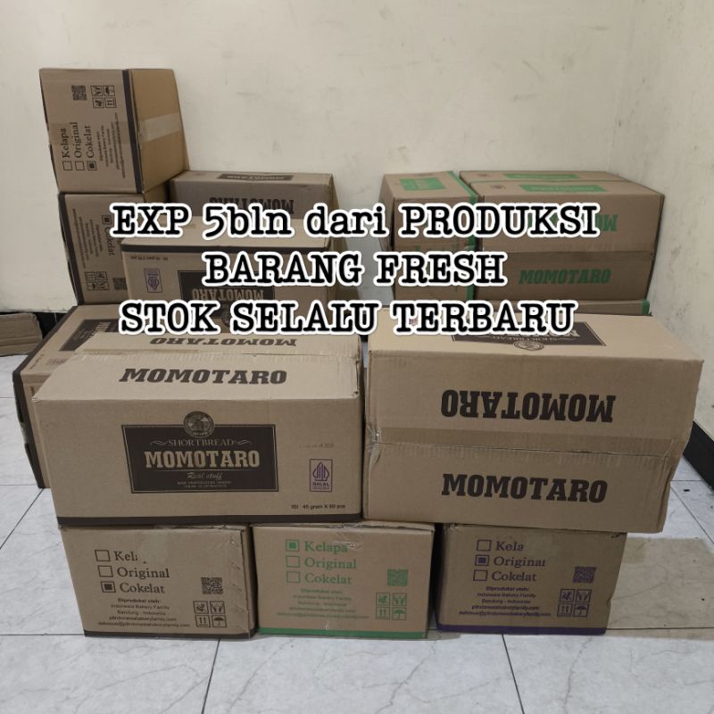 Jual [60pcs] AOKA MOMOTARO 1 KARTON TERBARU ROTI KERING ALL VARIAN RASA ...