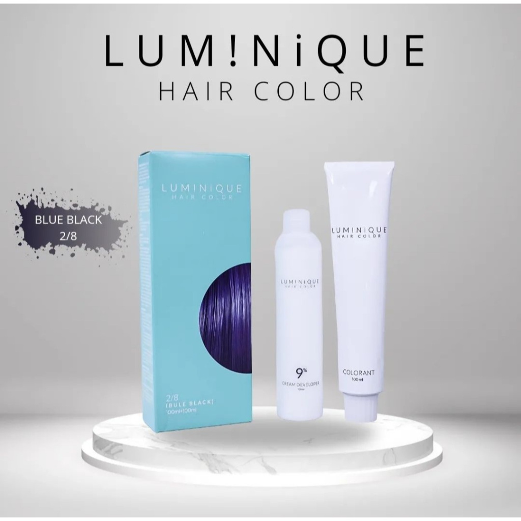 Jual Luminique Hair Color 2/8 Blue Black | Shopee Indonesia