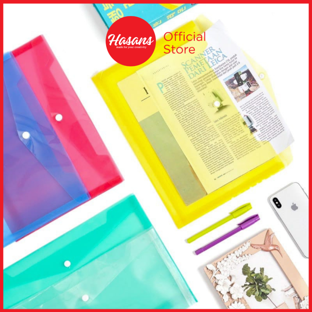 Jual Kiky Stopmap Plastik Map L Transparan Folio F4 / Stopmap Plastik ...