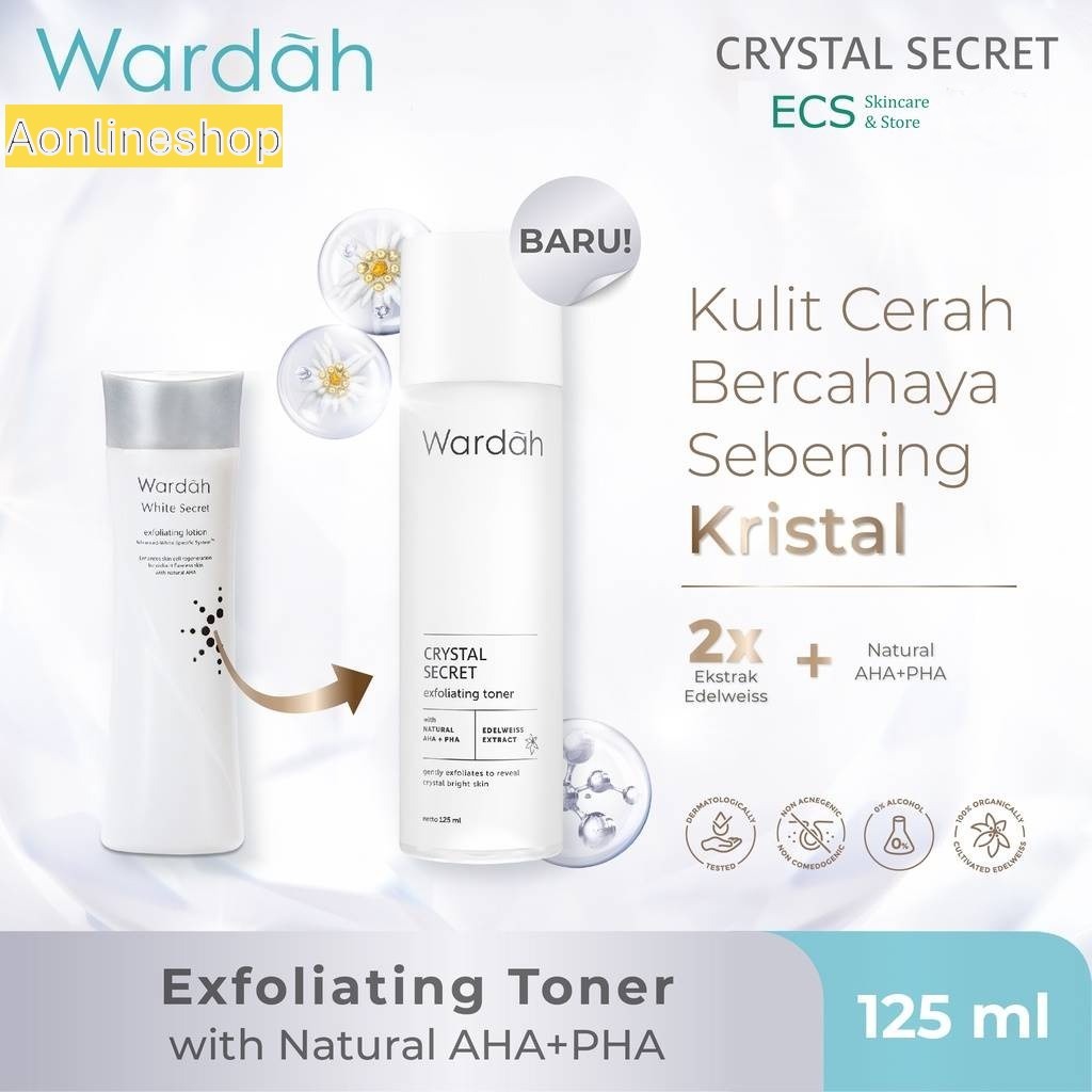 Jual AS Wardah Crystal Secret Exfoliating Toner / (Kemasan baru dari ...