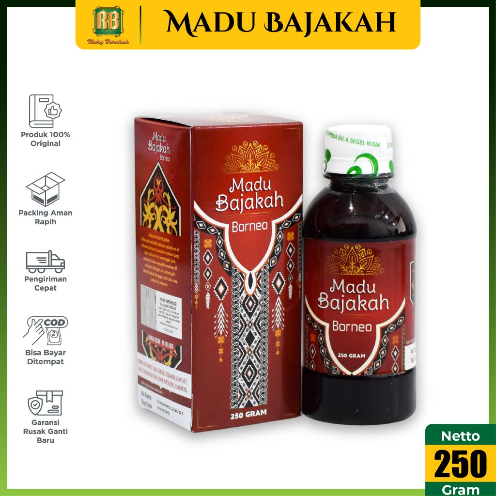 Jual Madu Bajakah Borneo Asli Kalimantan 250g - Madu Herbal Bajaka ...