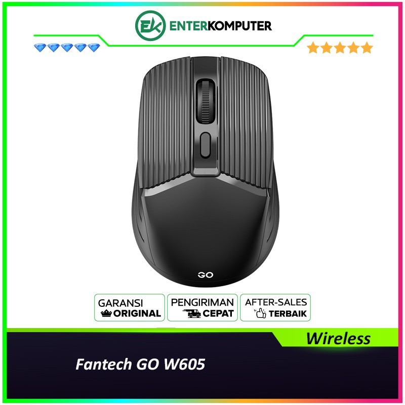 Jual Fantech GO W605 Silent Wireless Office Mouse | Shopee Indonesia