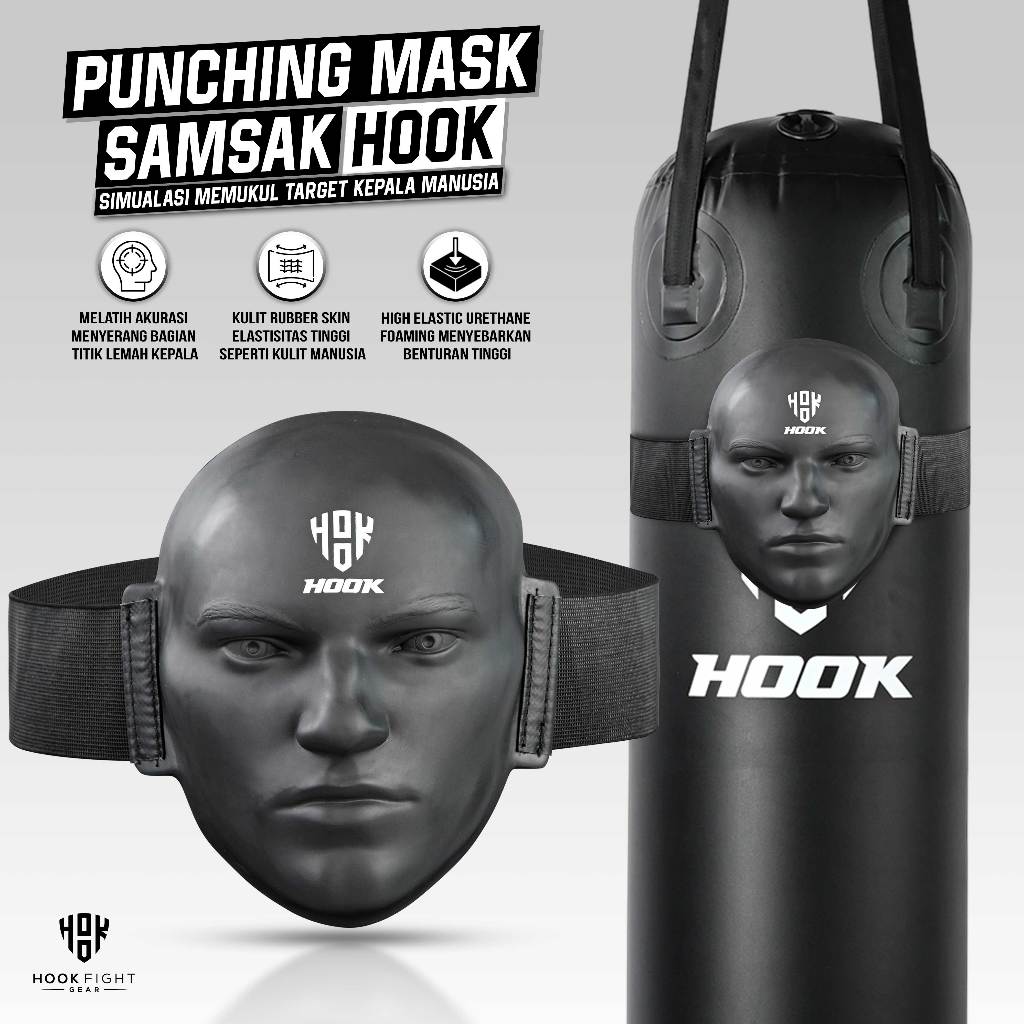 Jual Topeng Samsak Kepala Manusia Hook Sansak Pad Muay Thai Taekwondo ...