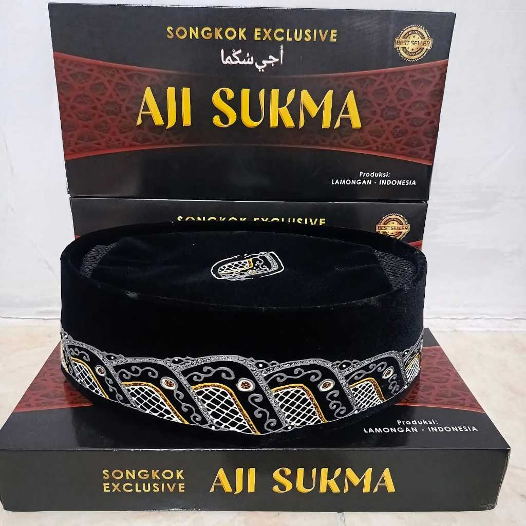 Jual Peci Songkok Kopiah Anak Dewasa Soga Aji Sukma Exclusive Bahan ...