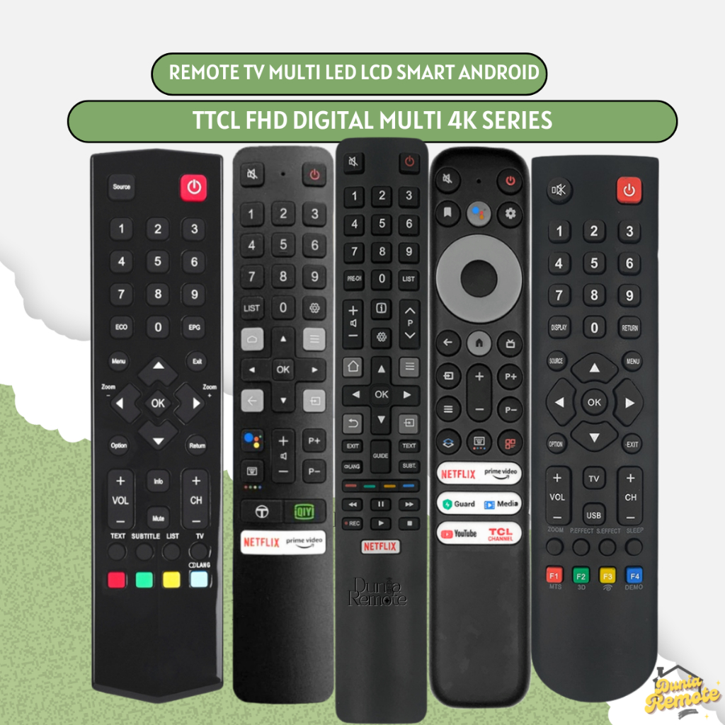 Jual Remot Remote TV TCL Smart TV Android LED LCD FHD Digital Multi 4k ...