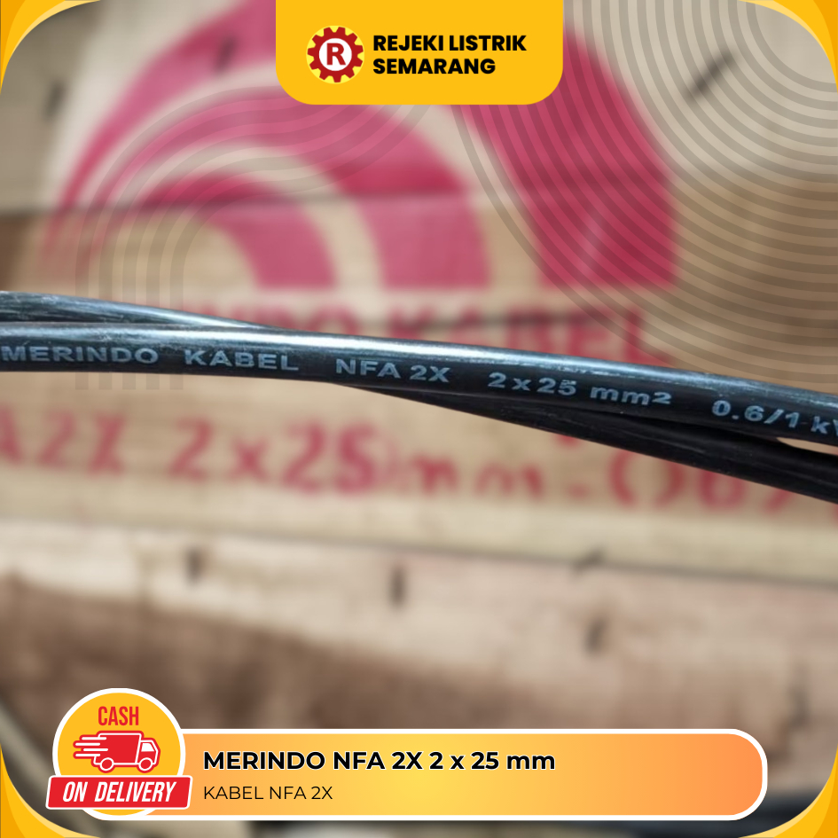 Jual KABEL MERINDO NFA 2X 2 X 25MM METERAN, HARGA PER METER | Shopee ...