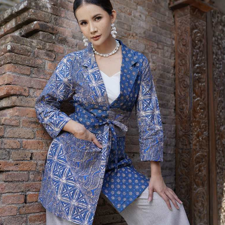 Jual MARGARIA BATIK - Blazer Rhita - Outer Batik Tulis Wanita - Citra ...