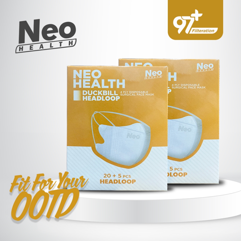 Jual Neo Mask Duckbill HIJAB Masker Neo Duckbill 4 Ply Perbox Isi 25 ...