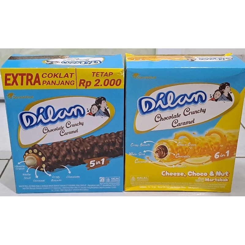 Jual DILAN CHOCOLATE CRUNCHY CARAMEL ISI 12 PCS | Shopee Indonesia