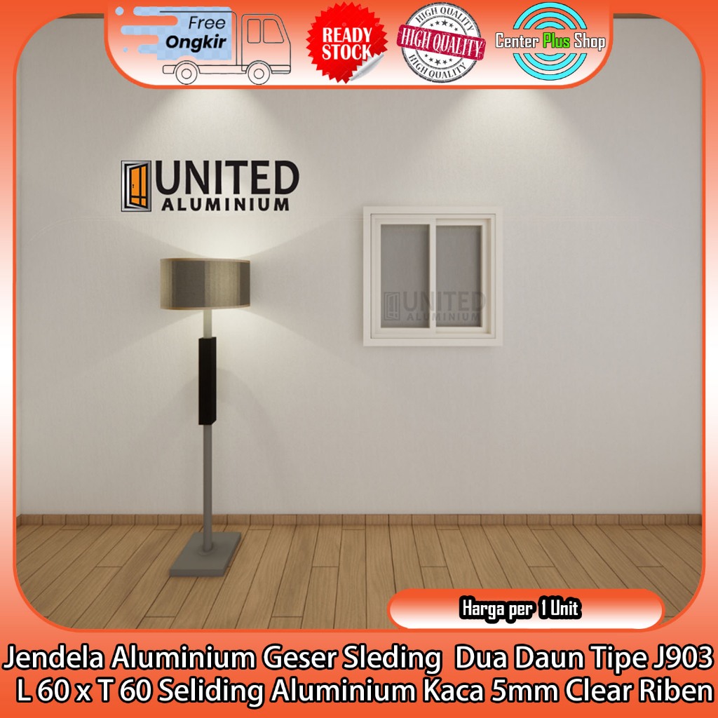 Jual United Aluminium co.id Jendela Jungkit Geser Aluminium Fulset Tipe J903 L 60 X T 60 Kaca ...