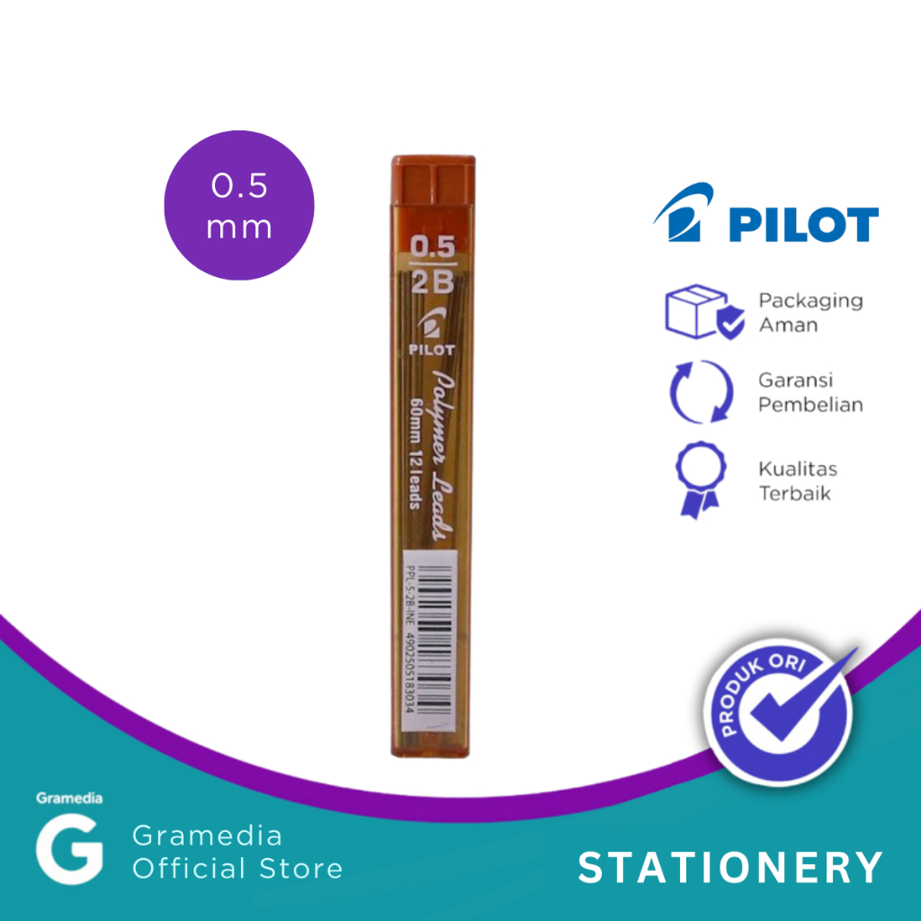 Jual Pilot - Isi Pensil Mechanical Lead 0.5 mm 2B Set Isi 12 Leads ...