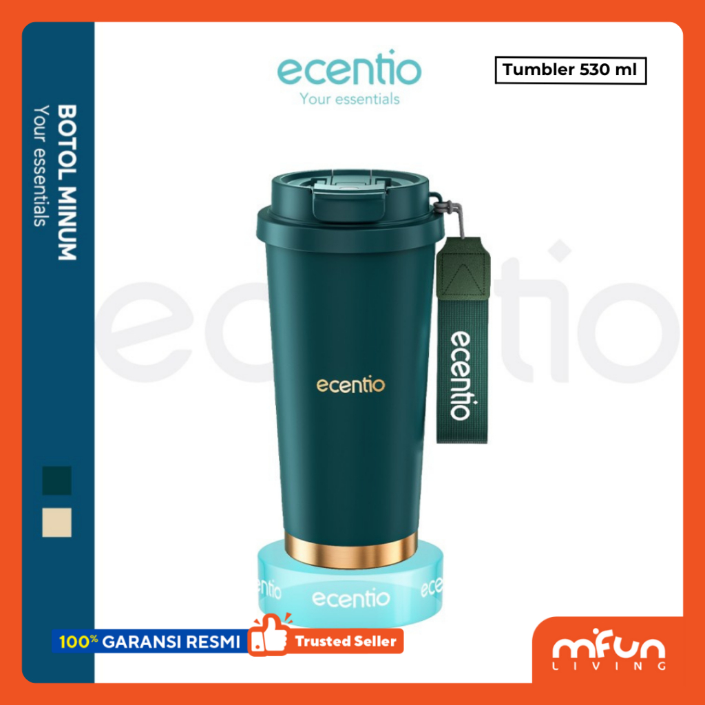 Jual Ecentio tumbler minum premium tahan dingin botol stainless 316 ...