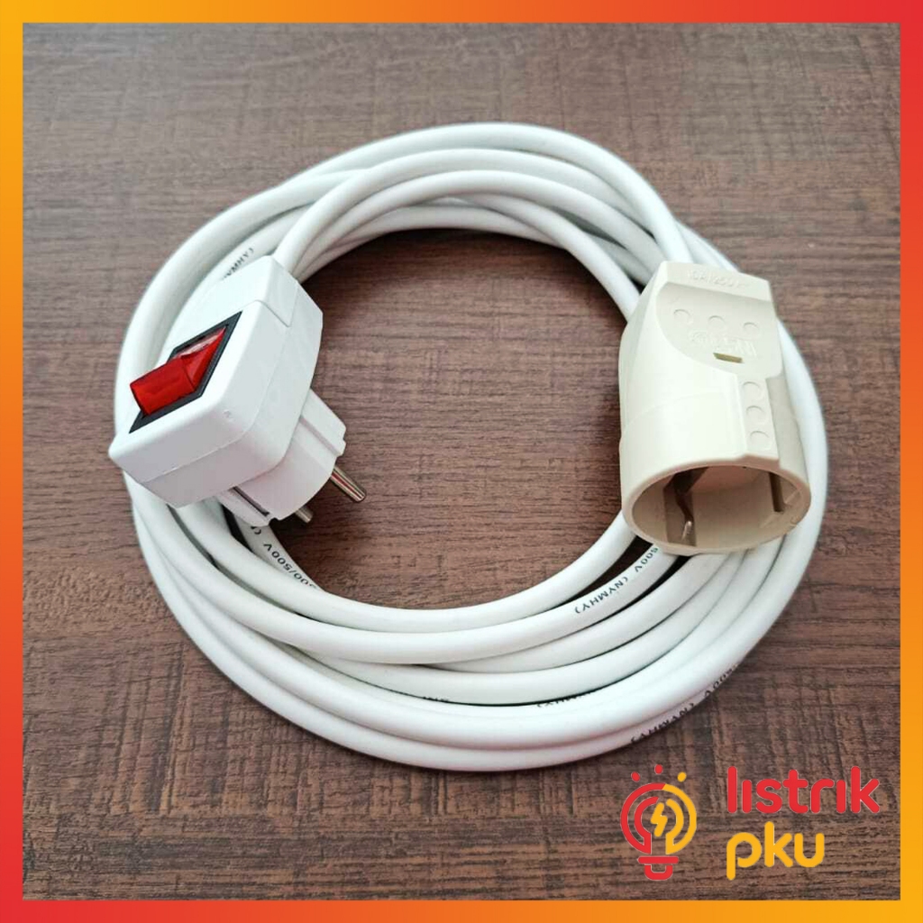 Jual Kabel Sambungan Uticon + Steker Saklar On/Off SNI, Kabel 1-10 ...