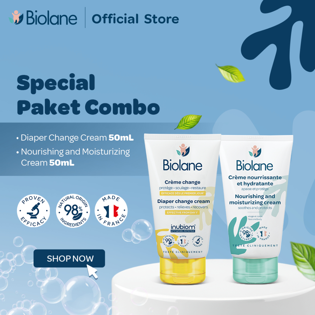 Jual Biolane Diaper Change Cream 50ml + Biolane Nourishing and ...