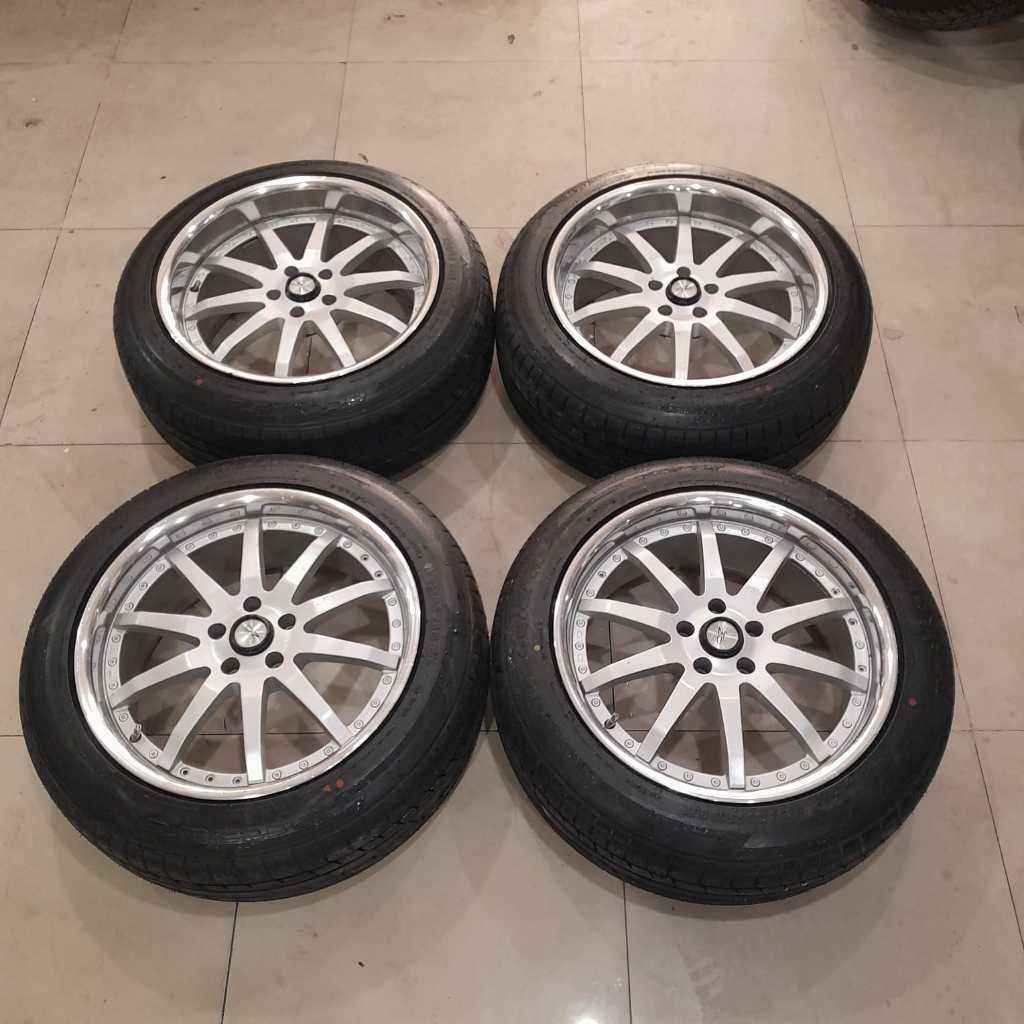 Jual Velg mobil bekas racing genosis ring 19 lebar 8,5/9,5 et 35/33 baut 5x114,3 buat innova ...