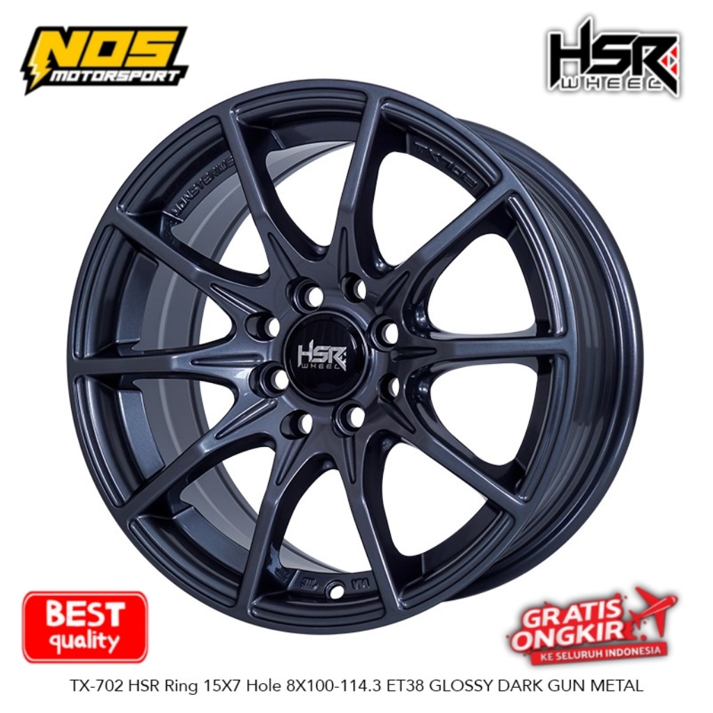 Jual PELEK MOBIL AGYA AVANZA SIGRA MOBILIO R15 PCD 4X100/4X114 HSR TX-702 | VELG MOBIL RACING ...