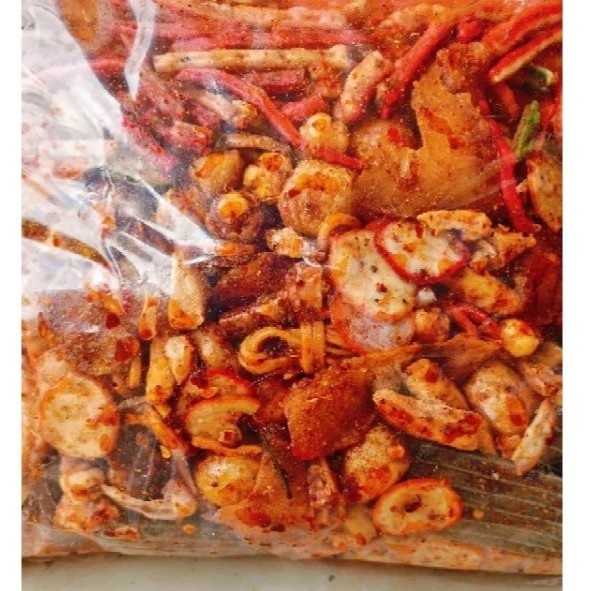 Jual krupuk seblak mix krupuk Seblak Campur Pedas Daun Jeruk 1Kg ...