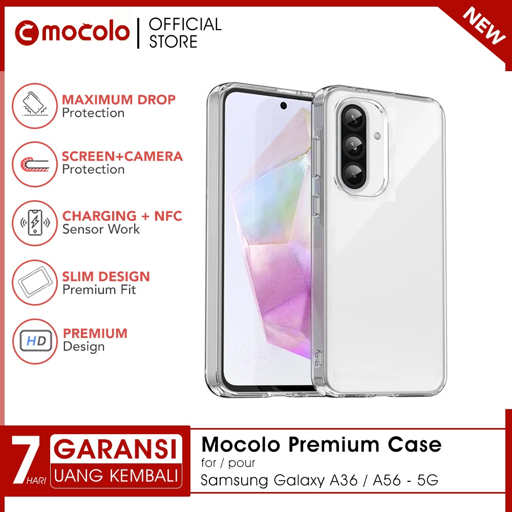 Jual Mocolo PREMIUM Clear Case Samsung A56 / A36 5G - Casing | Shopee ...
