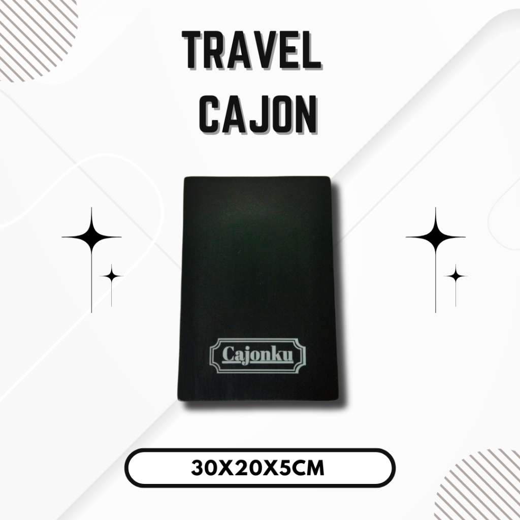 Jual Travel cajon mini 30x20x5cm Kajon Travel Cajon Hitam Series Cajon ...