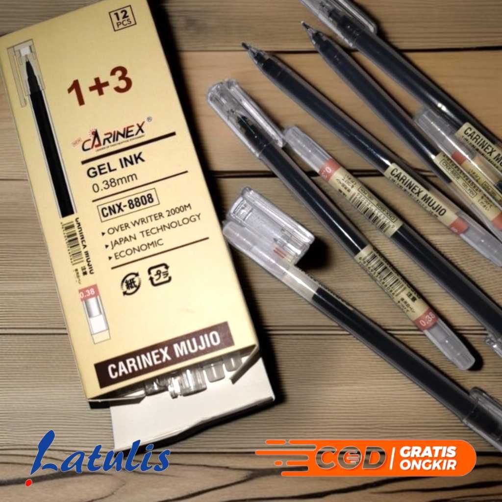 Jual Pulpen CARINEX MUJIO CNX-8808 (12pc) | Shopee Indonesia