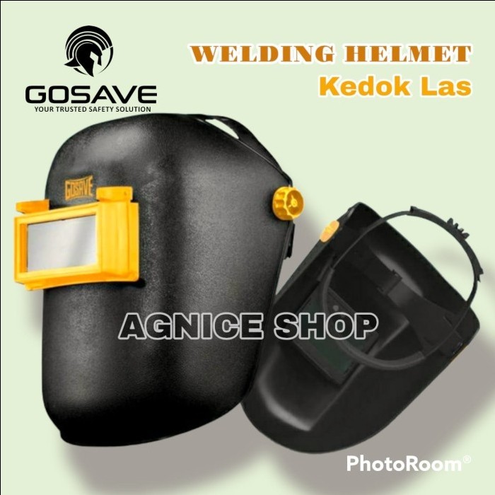 Jual Kedok Las Kepala Putar Welding Helmet Safety topeng las GOSAVE ...
