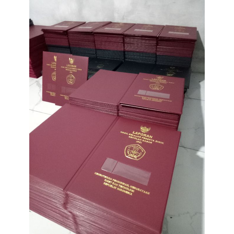 Jual Sampul Raport SD || Map Raport Sekolah Dasar (umum) Isi 8 Lembar ...