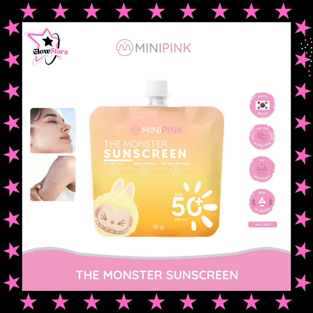 Jual MINIPINK Sunscreen 2025 SPF 50+ The Monster Labubu Anak & Dewasa ...