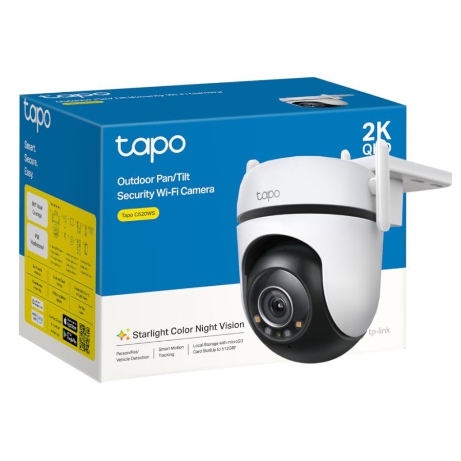 Jual TP-Link Tapo C520WS 2K QHD CCTV Outdoor Pan/Tilt Security Wi-Fi ...